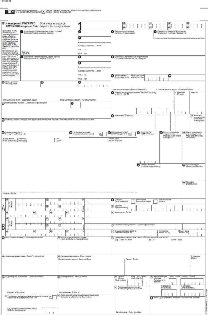 Rail Transport Document (CIM) – Letter of Credit Consultancy Services