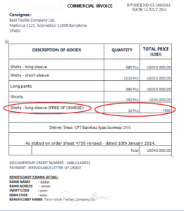 Commercial Invoice Shows Merchandise Not Called For Discrepancy ...