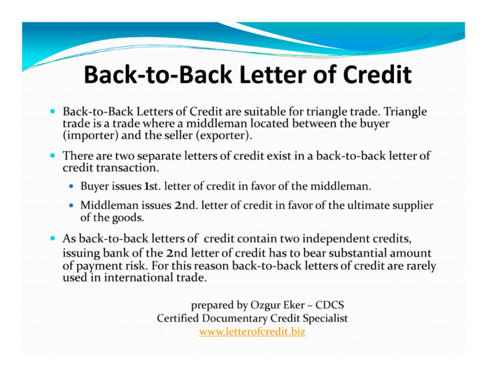 Presentation – Types of Letters of Credit | Letterofcredit.biz | LC | L ...