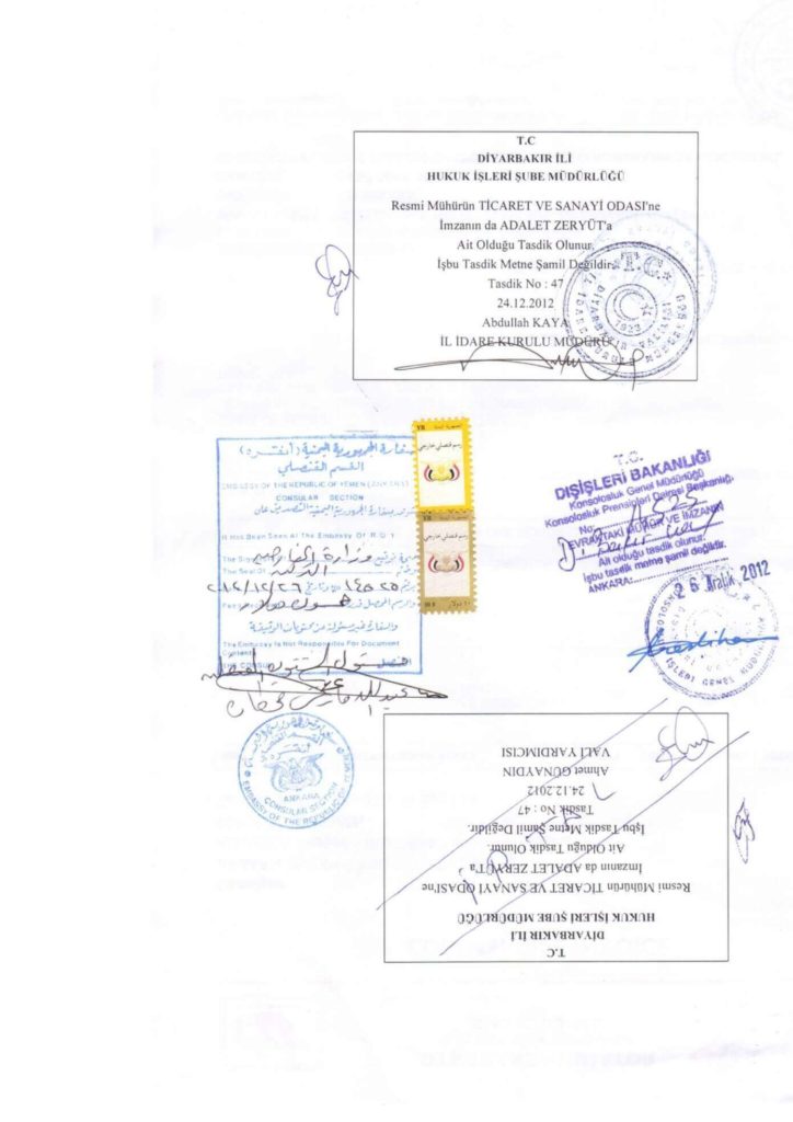 Sample Legalized Commercial Invoice – Letter of Credit Consultancy Services