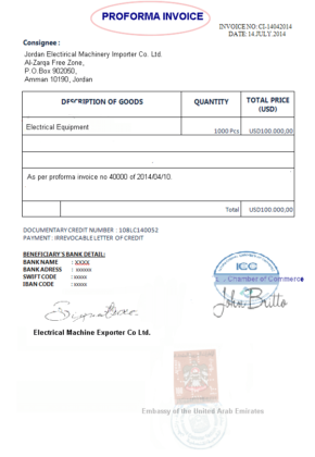 Proforma Invoice Presented Instead of a Commercial Invoice Discrepancy – Letter of Credit ...